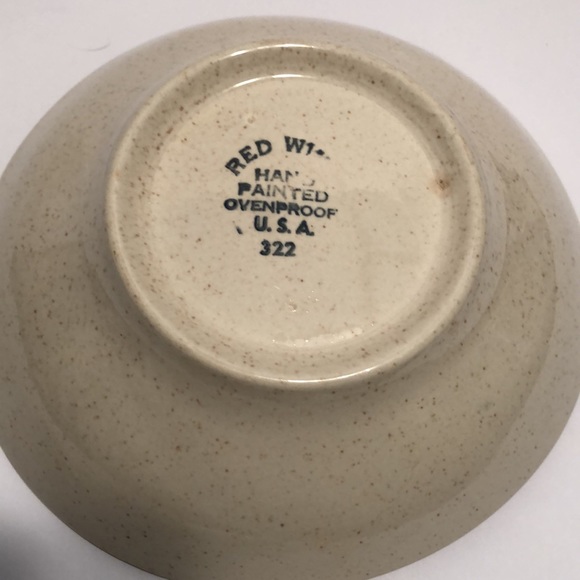 Red Wing | Dining | Red Wing Hand Painted Serving Bowl Circa 95 | Poshmark